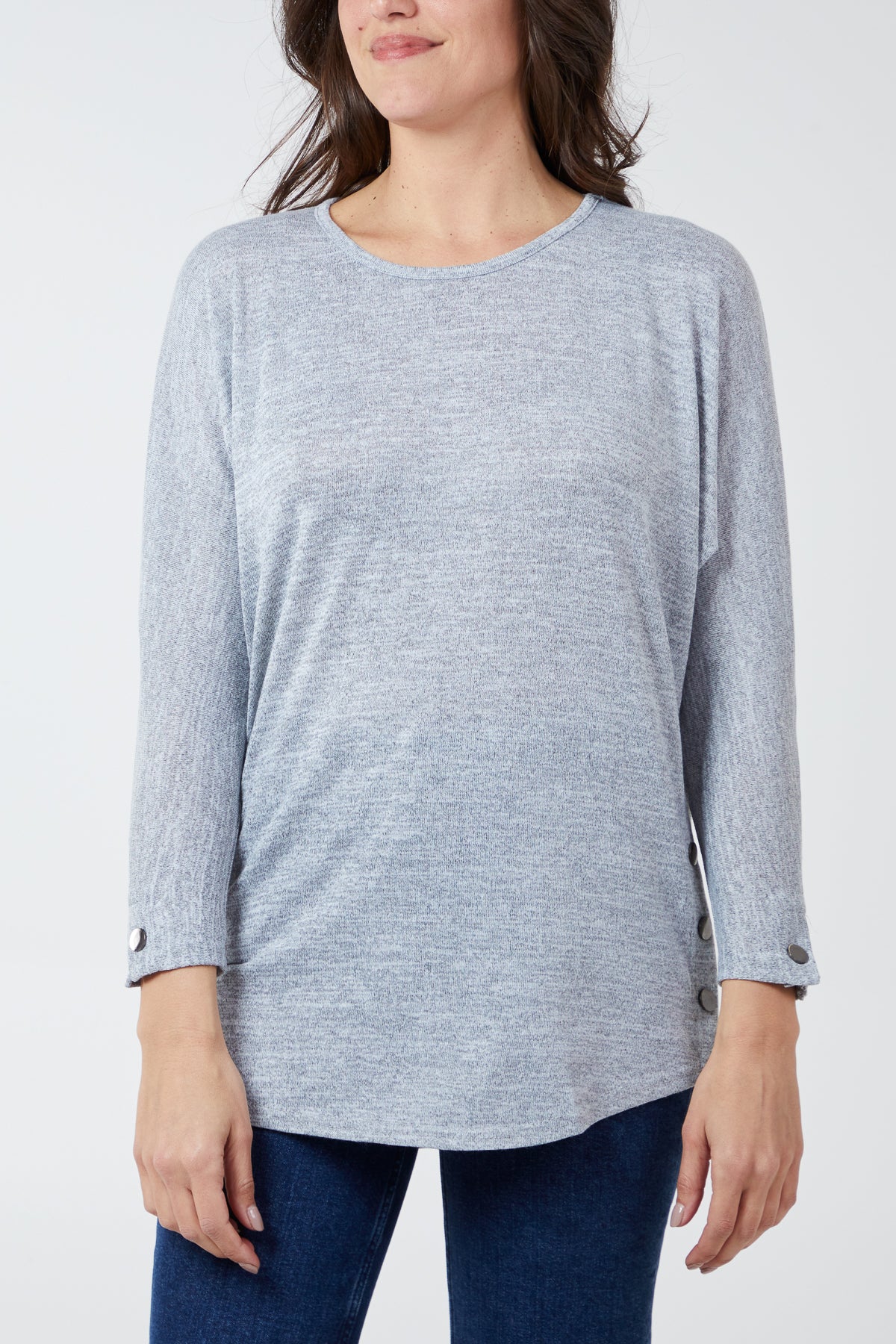 Snap Side Batwing Top