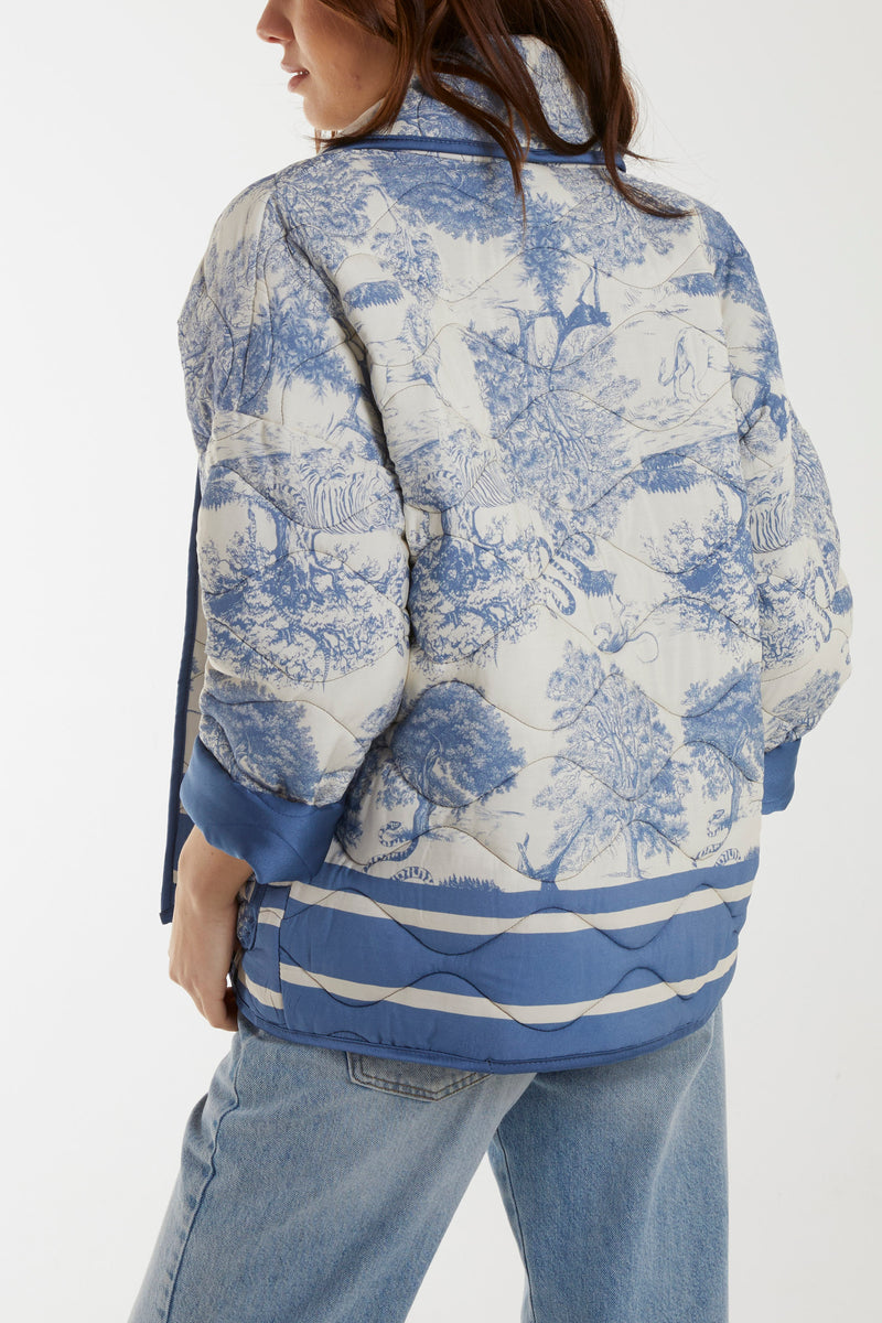 Toile Du Jouy Quilted Jacket