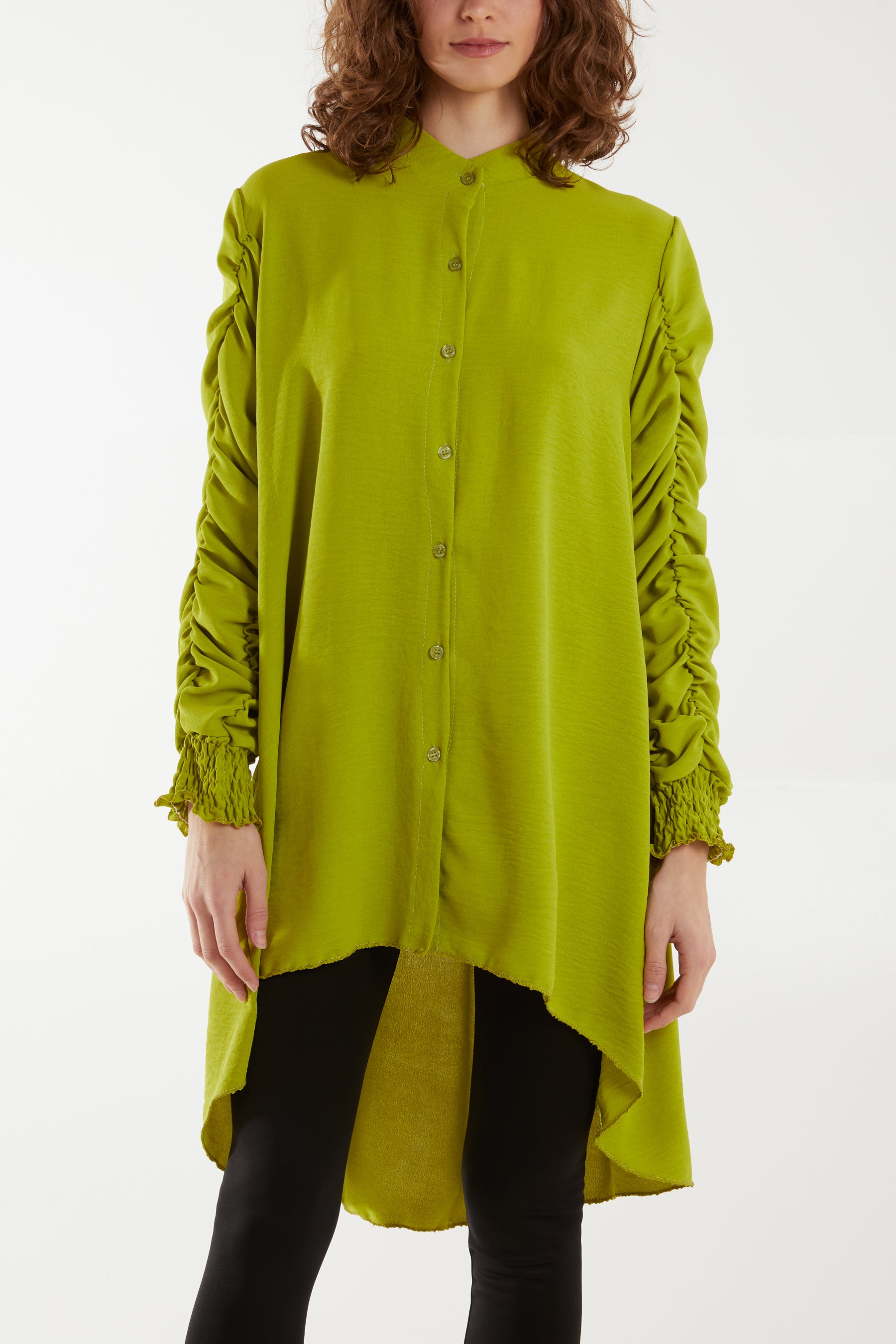 Elasticated Sleeve Oversized Blouse