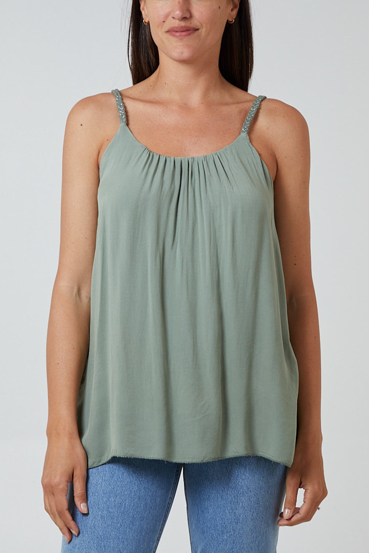 Plaited Strap Cami Vest