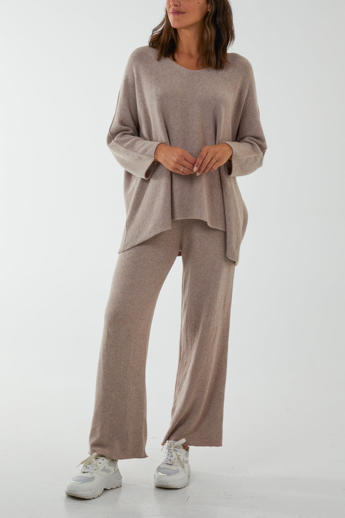 V-Neck Soft Touch Lounge Set